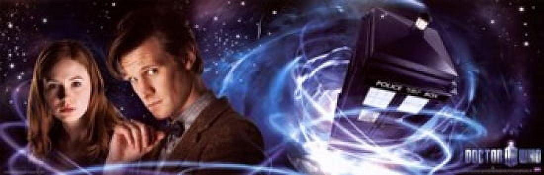 Doctor Who - 11th Doctor, Amy Pond, Tardis Horizontal Laminated Poster ...