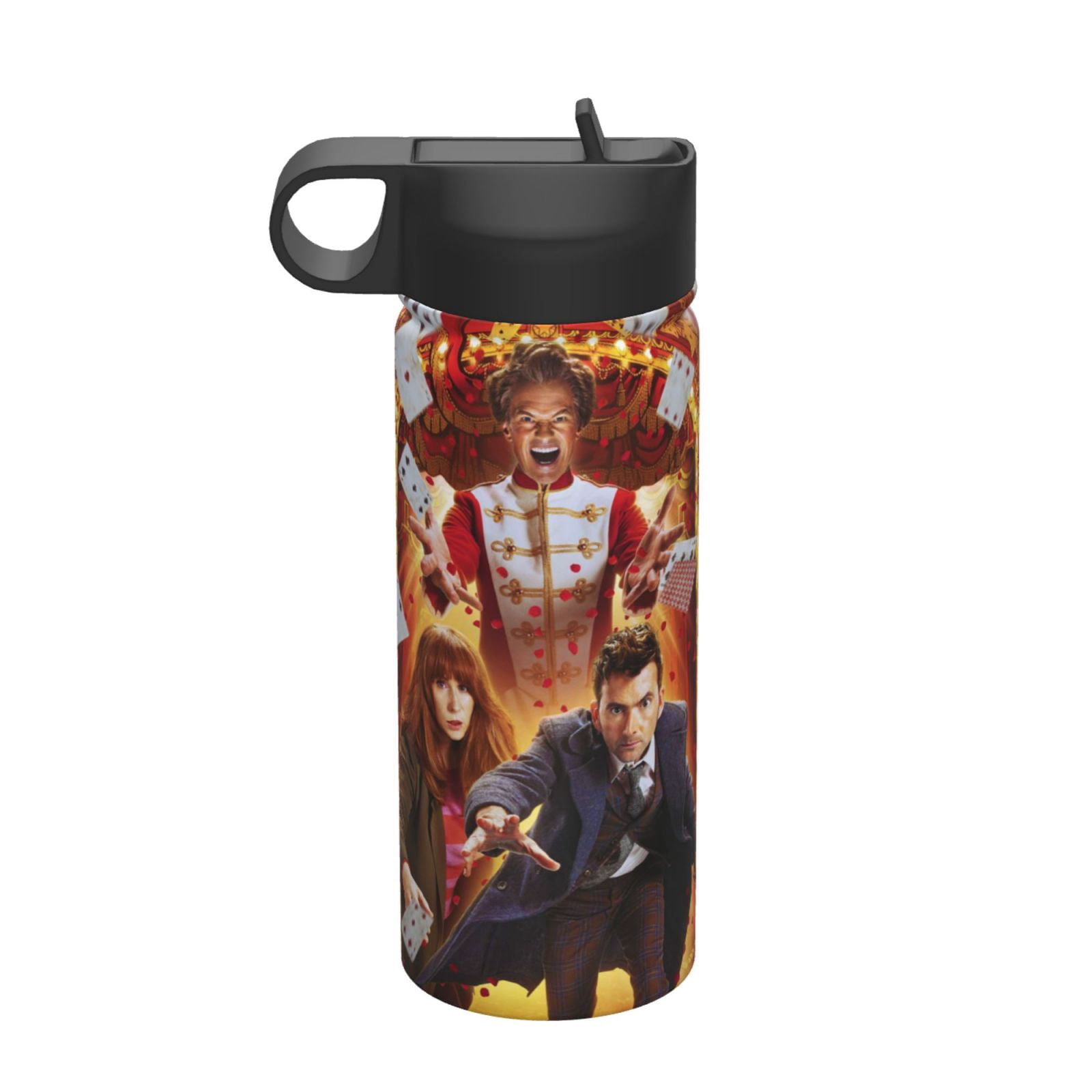 Doctor Who 18oz Insulated Water Bottle With Handle, Stainless Steel ...