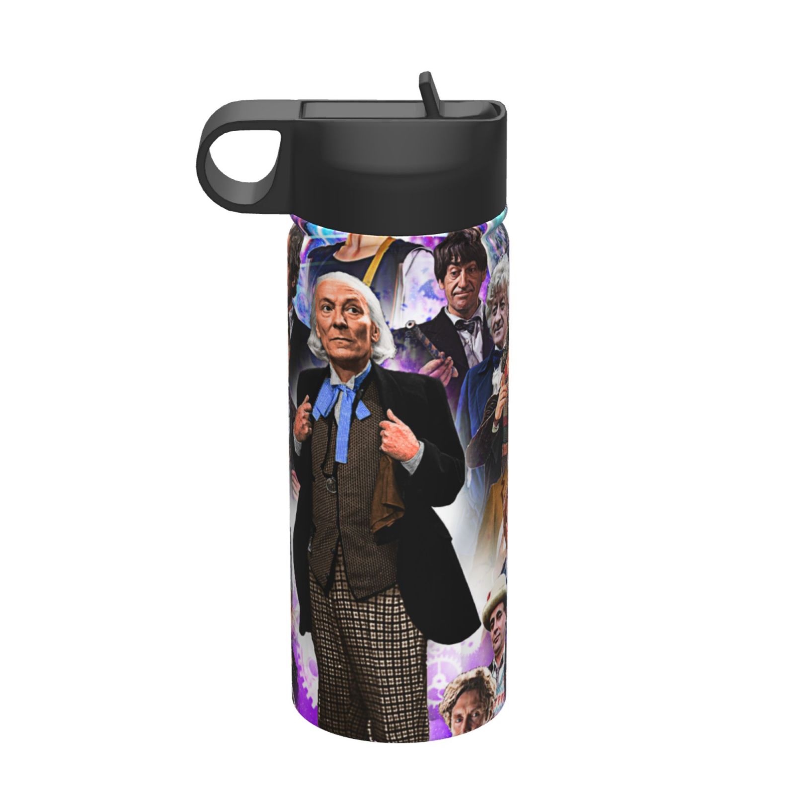 Doctor Who 18oz Insulated Water Bottle With Handle, Stainless Steel ...