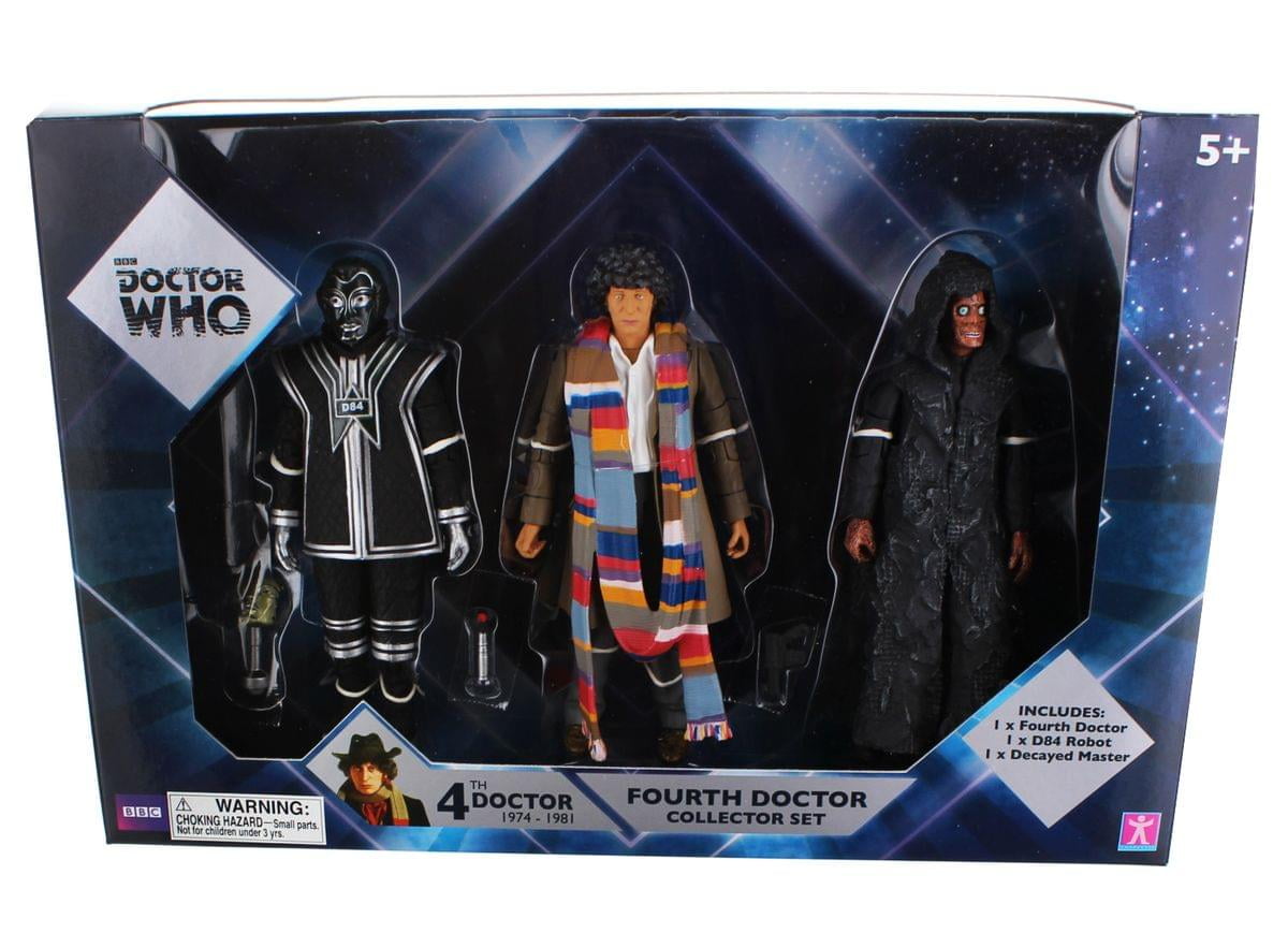 Doctor Who 5.5" Action Figure Set: 4th Doctor, D84, Decayed Master ...
