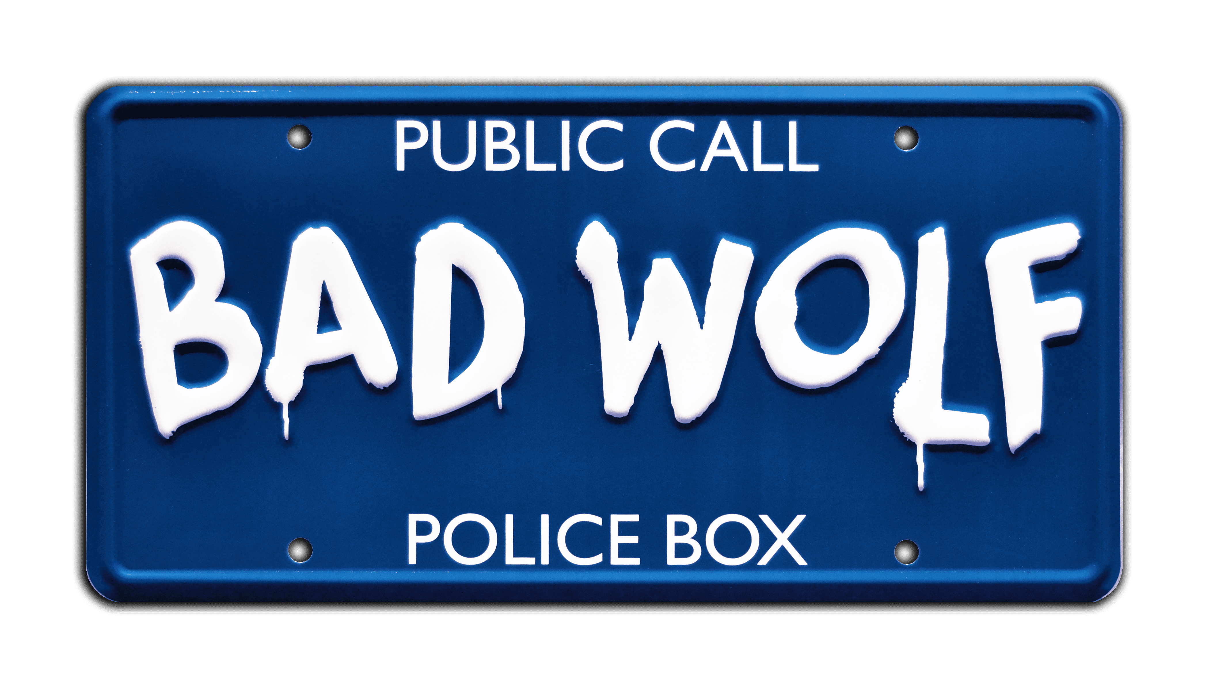 Doctor Who | BAD WOLF | Metal Stamped Vanity License Plate - Walmart.com