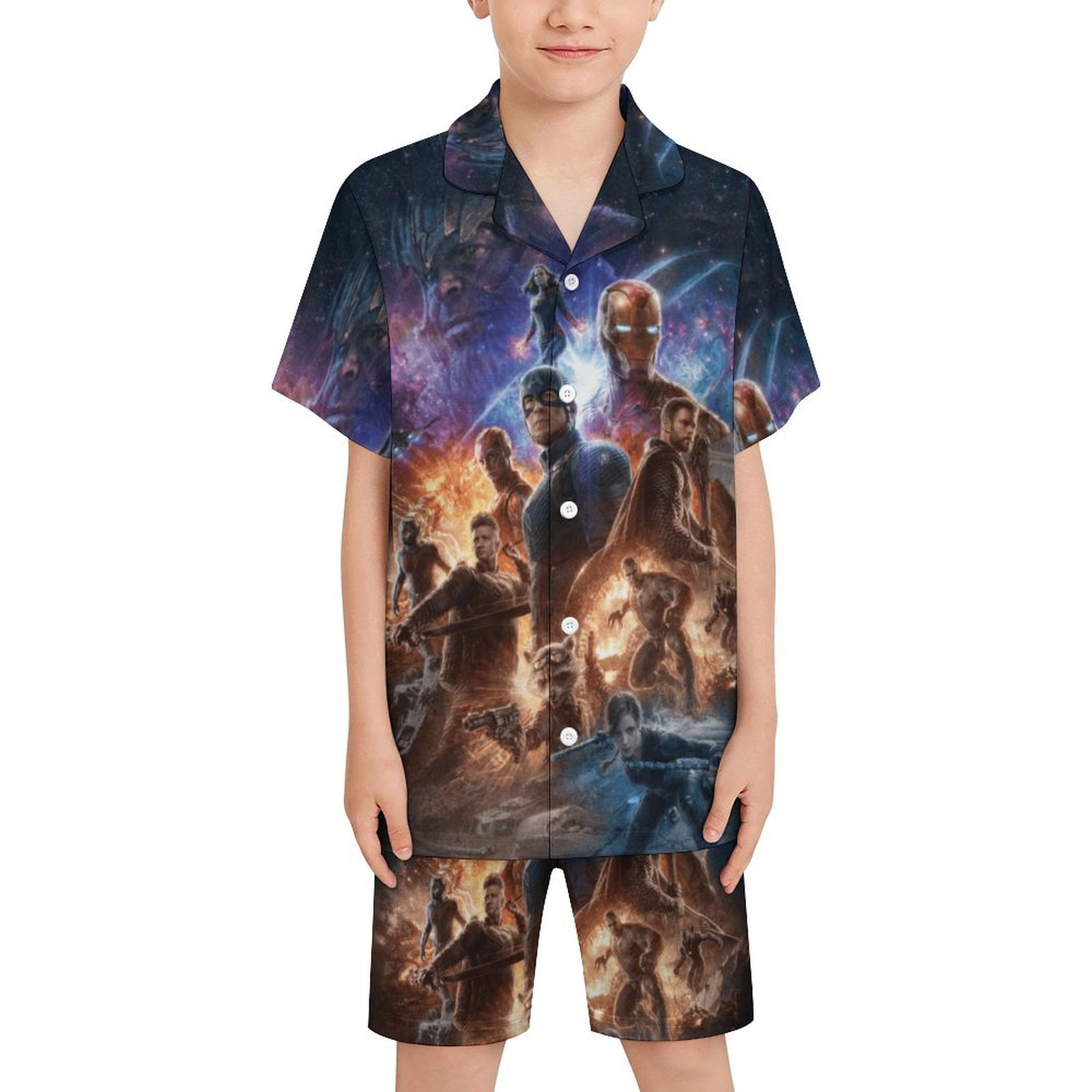 Doctor Who Boys Silk Pajamas Button Down Sleepwear Satin Nightwear 2 ...