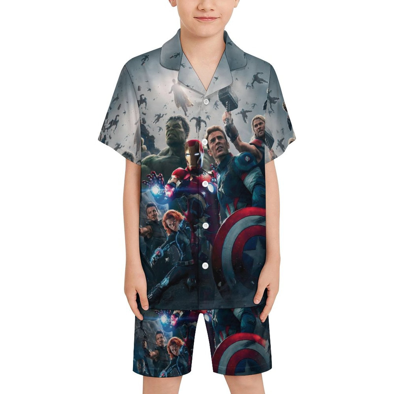 Doctor Who Boys Silk Pajamas Button Down Sleepwear Satin Nightwear 2 ...