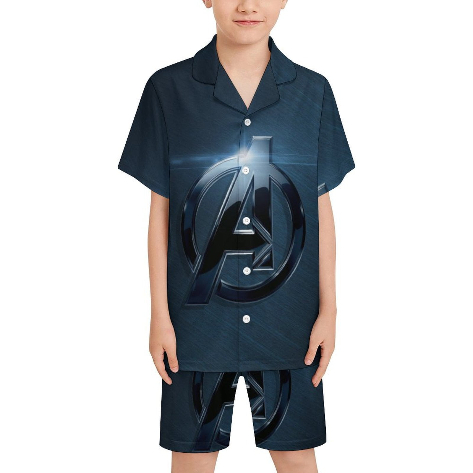 Doctor Who Boys Silk Pajamas Button Down Sleepwear Satin Nightwear 2 ...