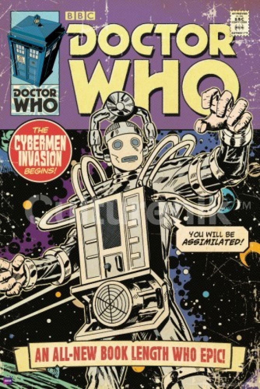 Doctor Who - Cybermen Invasion Comic Cover Poster (36 X 24) - Walmart.com
