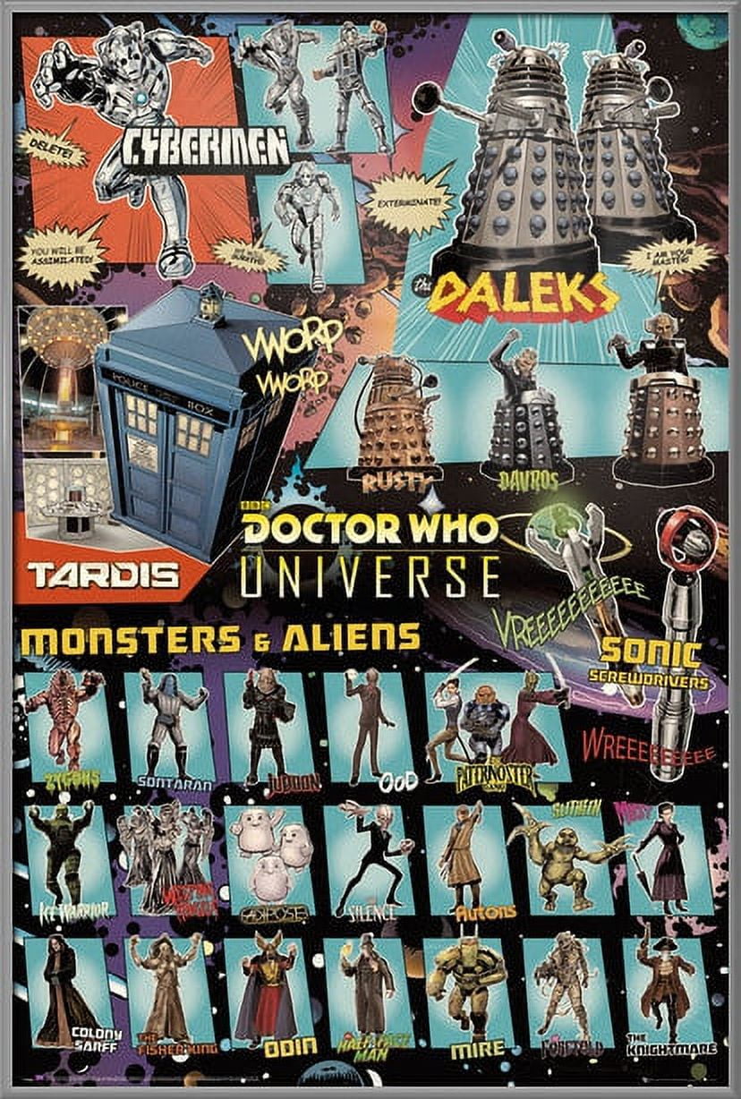 Doctor Who - Framed TV Show Poster (Dr. Who - Characters - Comic ...