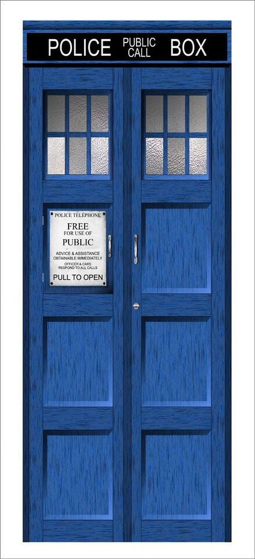 Doctor Who Inspired Laminated TARDIS Repositionable Door or Wall Decal ...