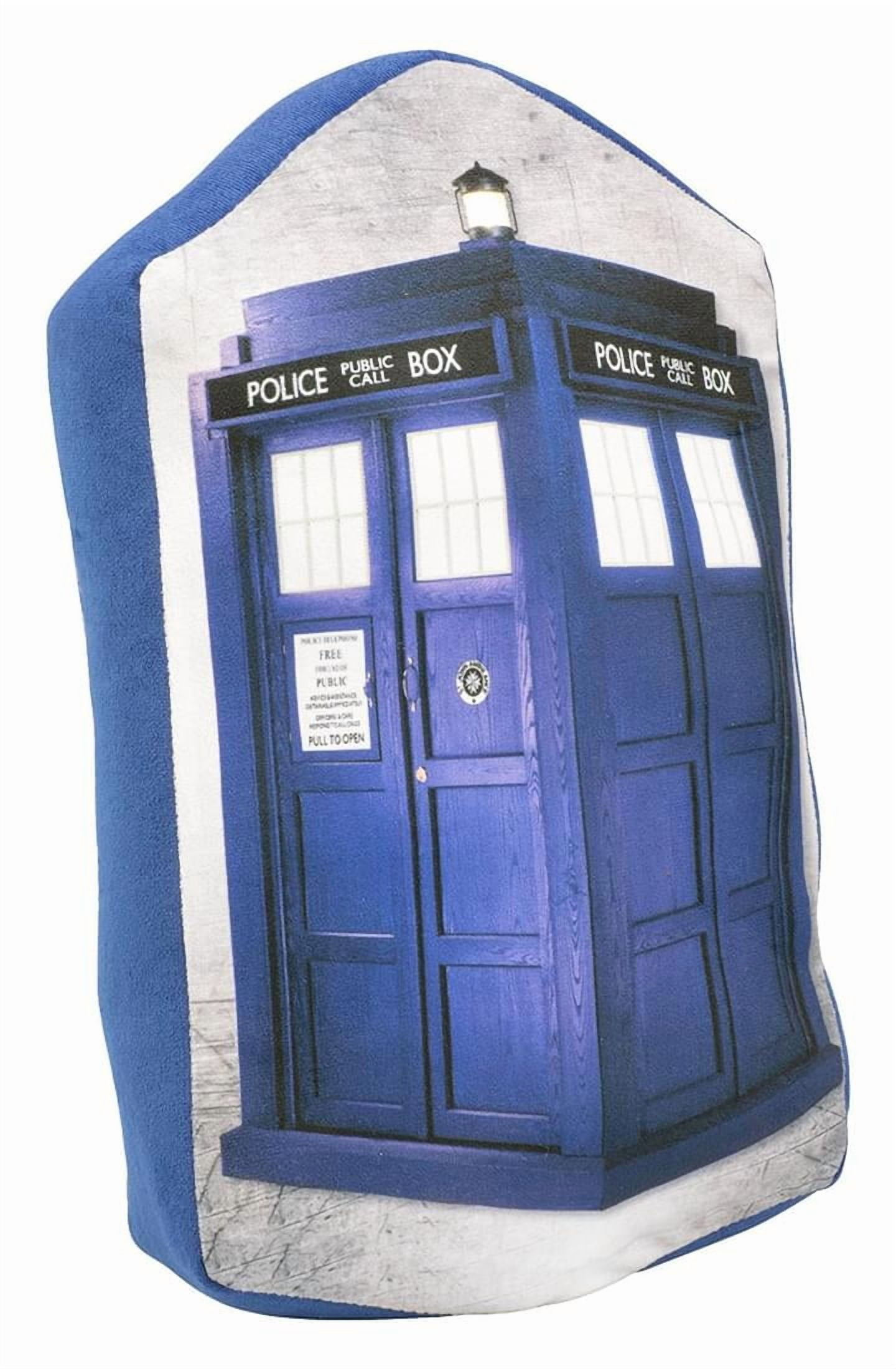 Doctor Who Logo and TARDIS 10" x 20" Plush Pillow - Walmart.com