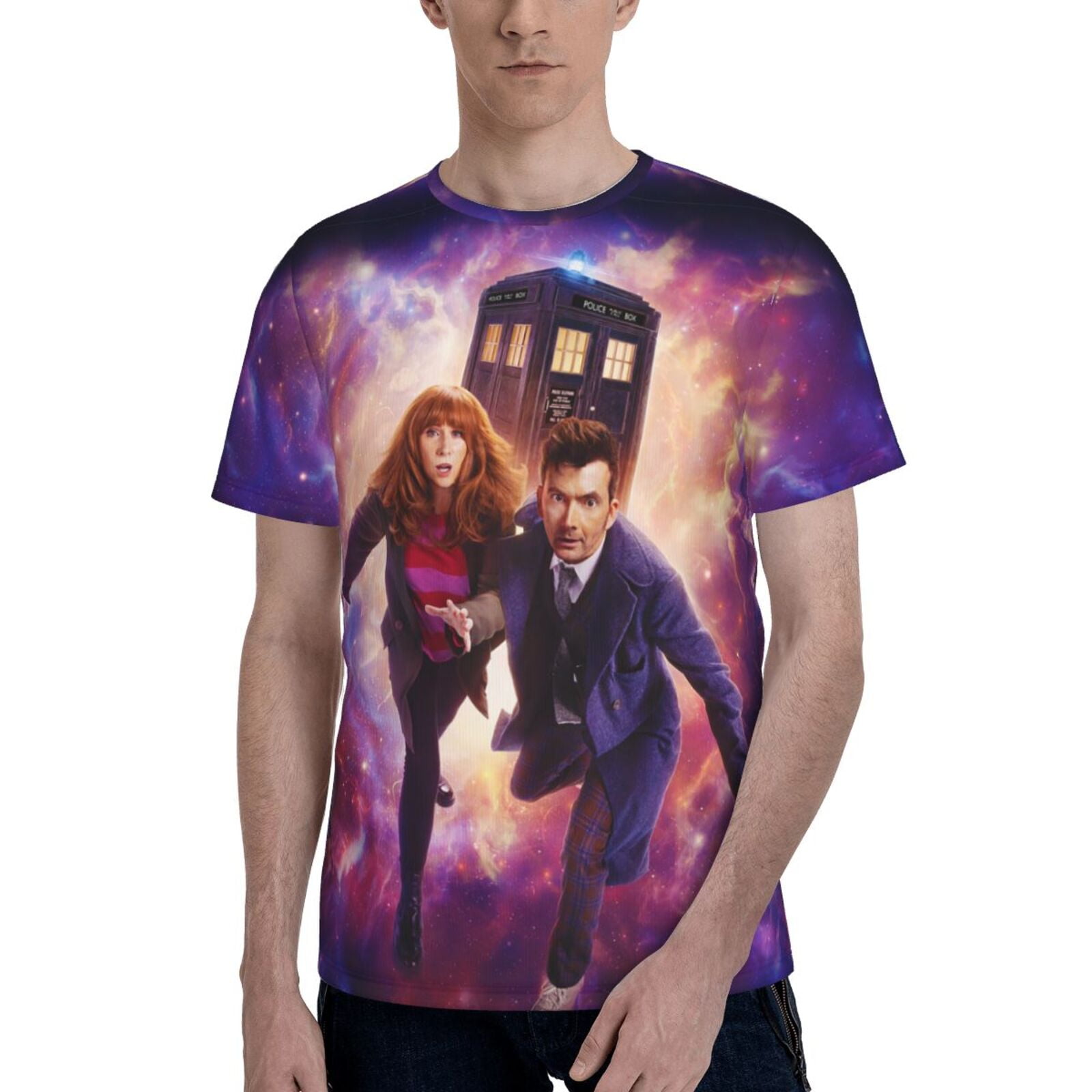 Doctor Who Mens 3d Graphic Print Shirts Casual Short Sleeve Tee Shirts - Walmart.com