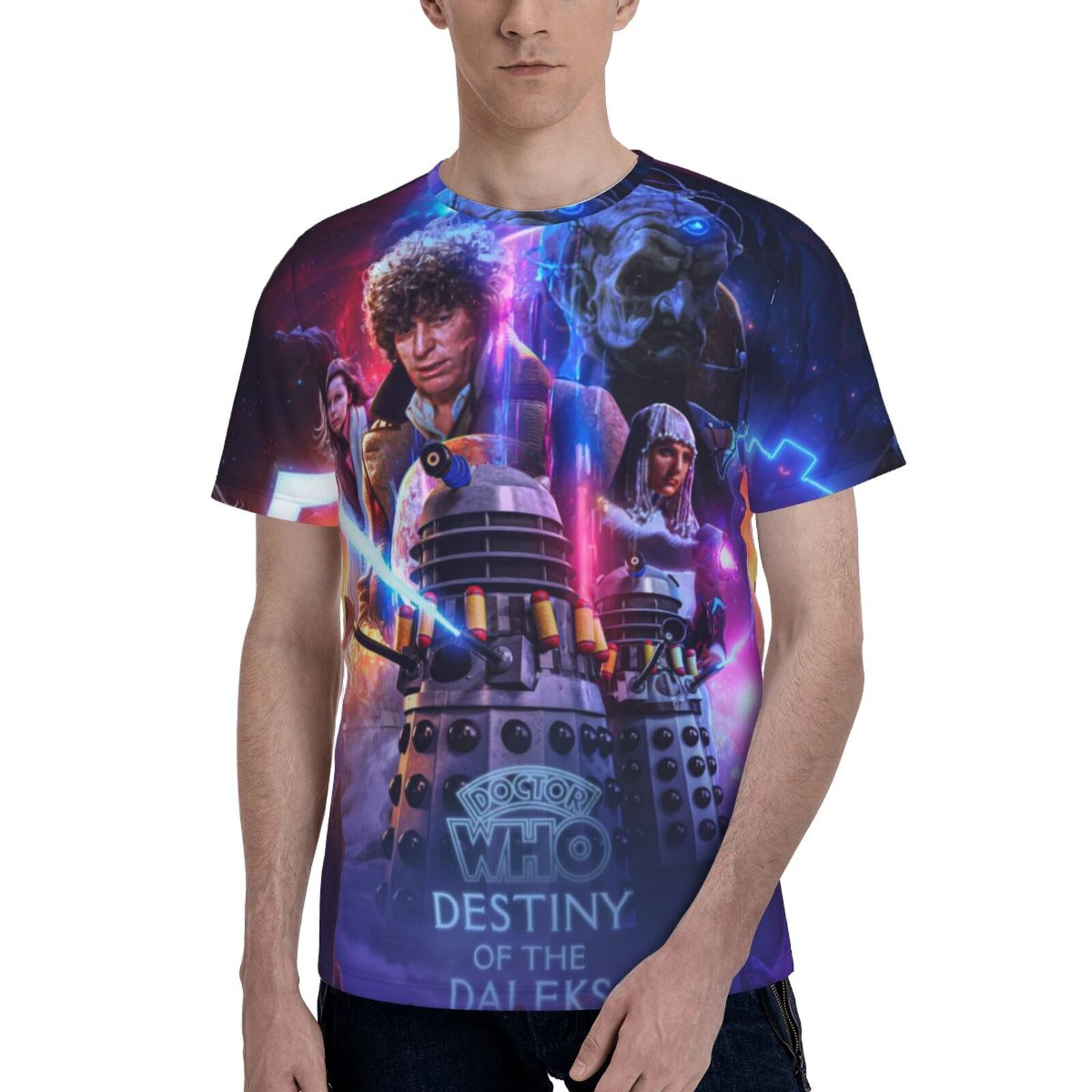 Doctor Who Mens 3d Graphic Print Shirts Casual Short Sleeve Tee Shirts - Walmart.com