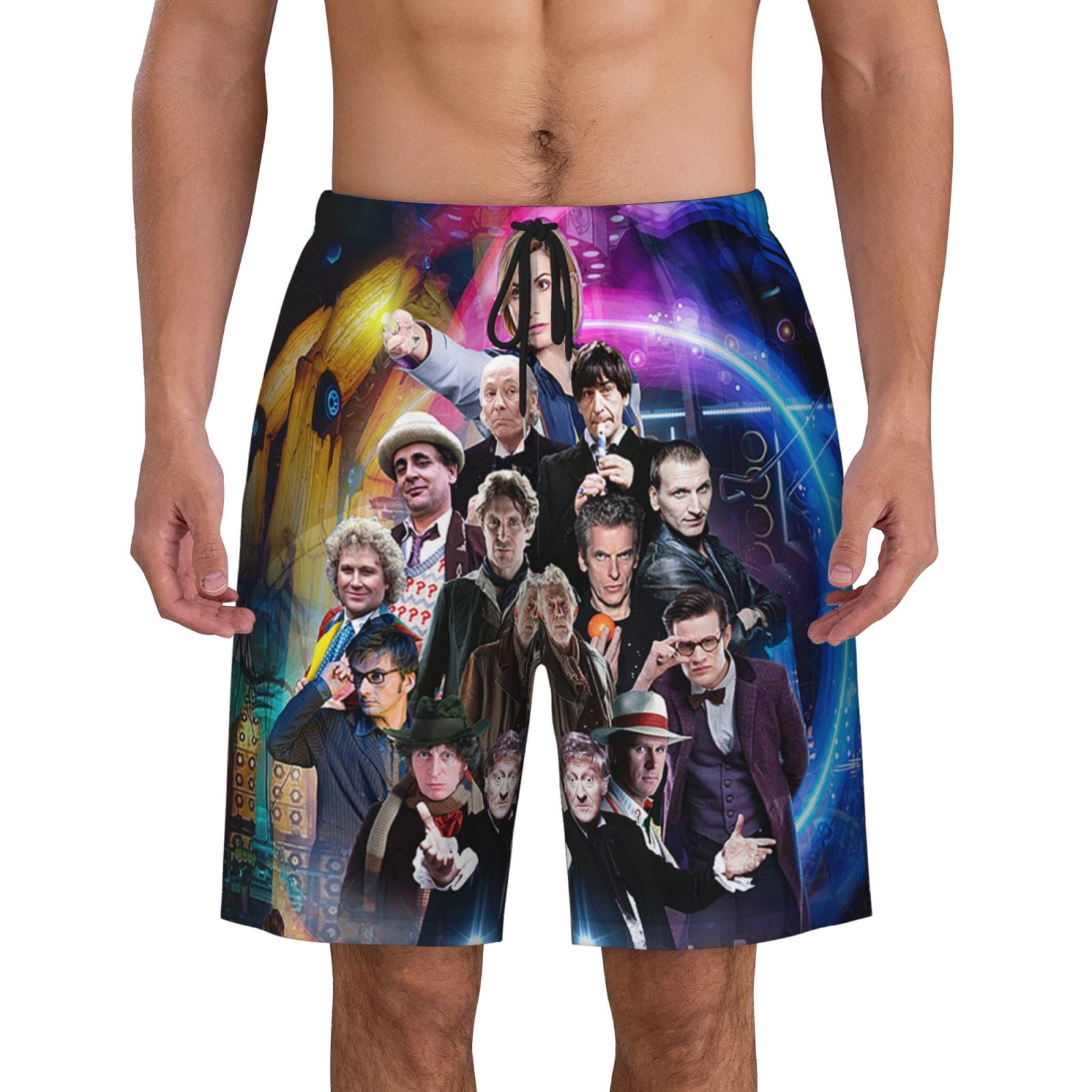 Doctor Who Mens Swim Trunks Quick Dry Board Shorts With Mesh Lining ...