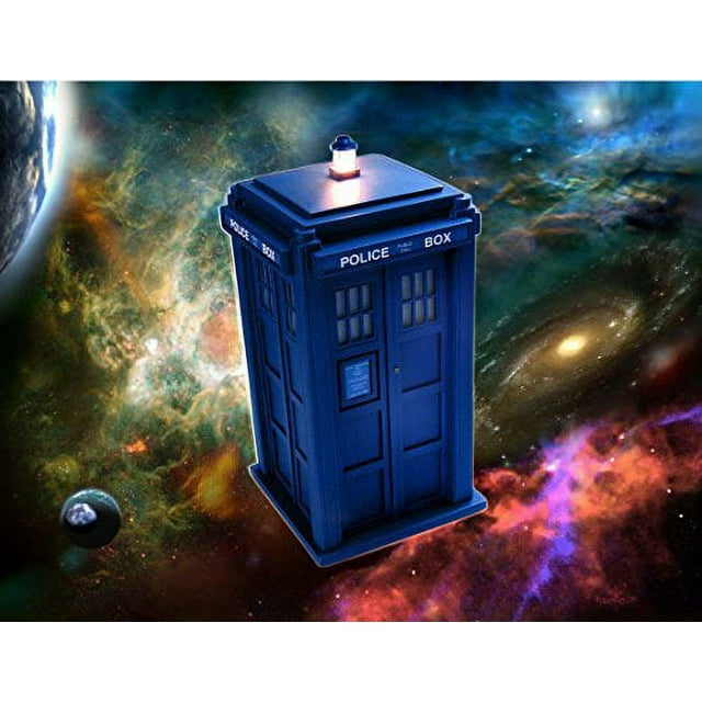 Doctor Who Police Box Galaxy Time Travel Machine Edible Cake Topper ...