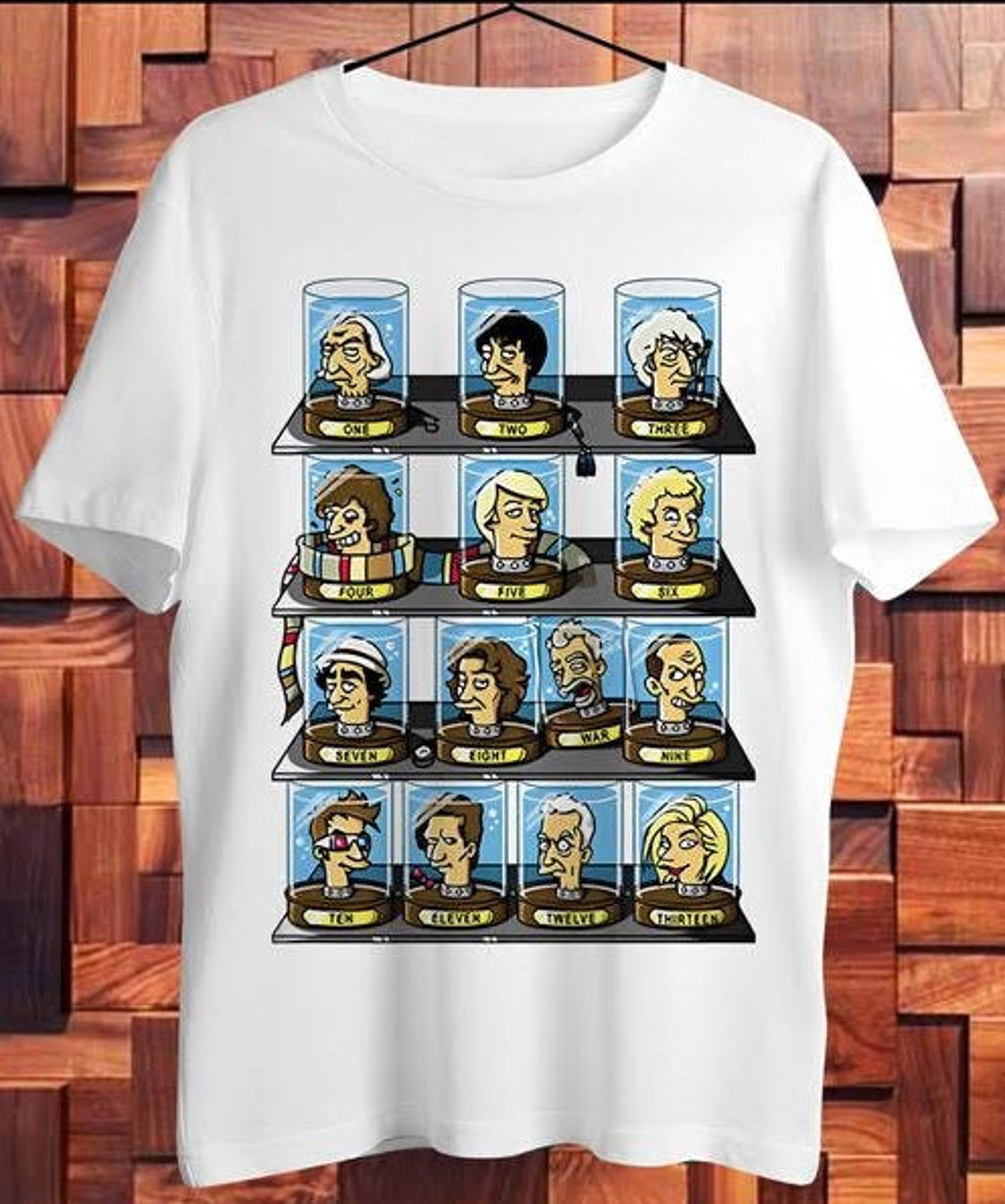 Doctor Who Simpsons Tv Doctors Thirteen List T Shirt Unisex Men’s ...