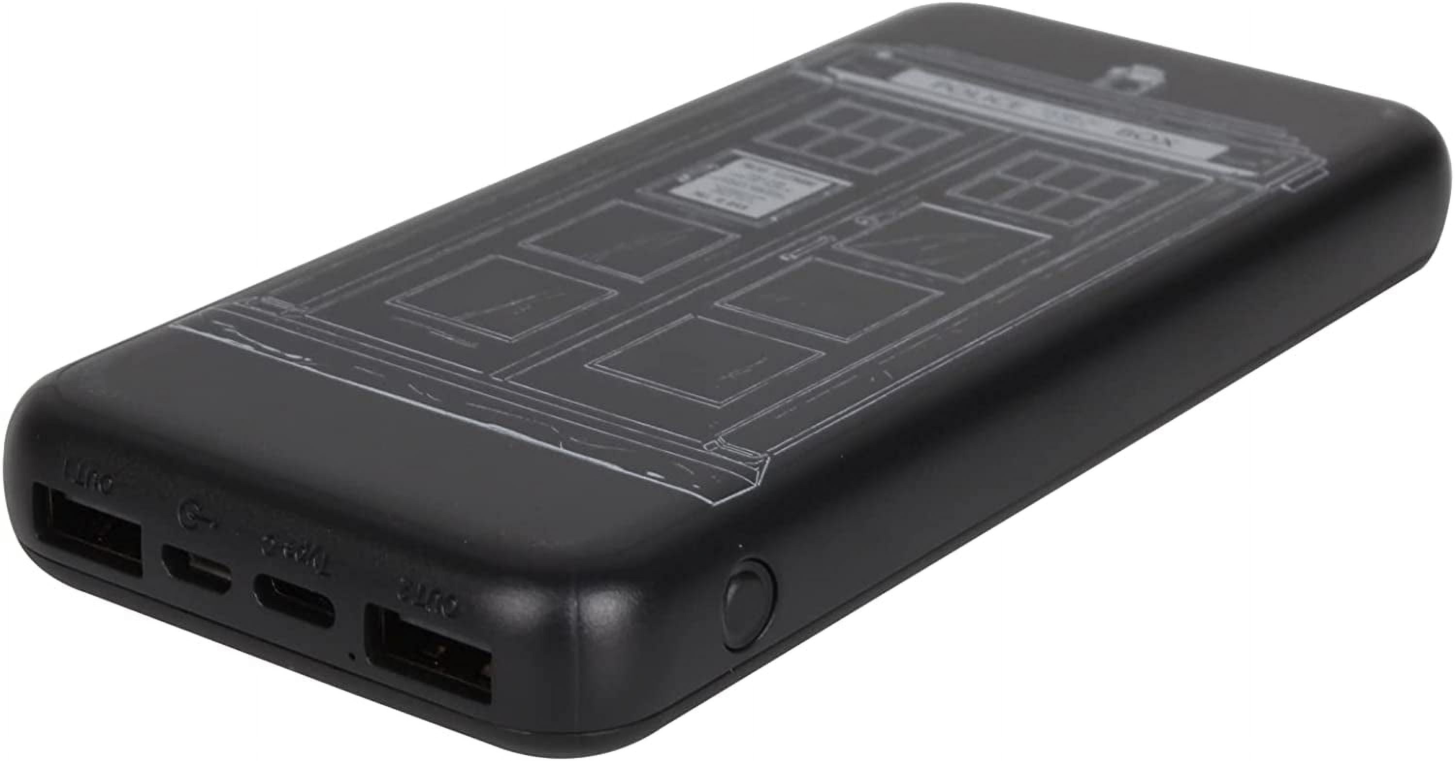 Doctor Who Slim 10,000mAh Double Charging Power Bank With TARDIS Design ...