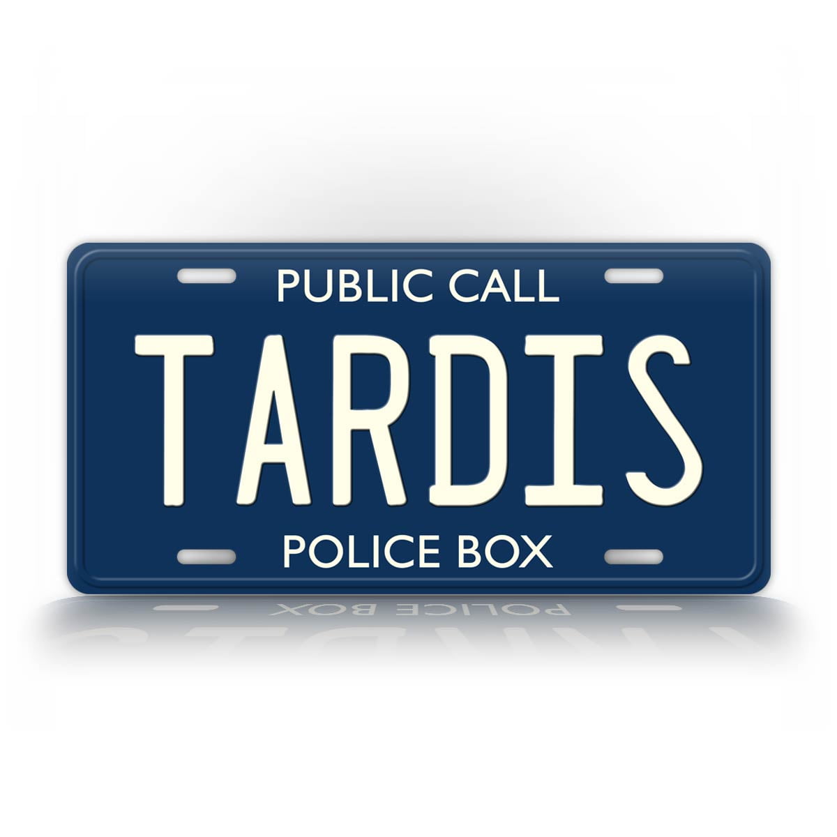 Tardis License Plate
