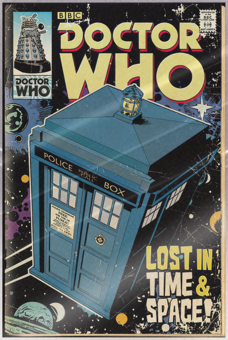 Doctor Who - TV Show - Comic Poster (Comic Cover - The Tardis) (Dr. Who ...