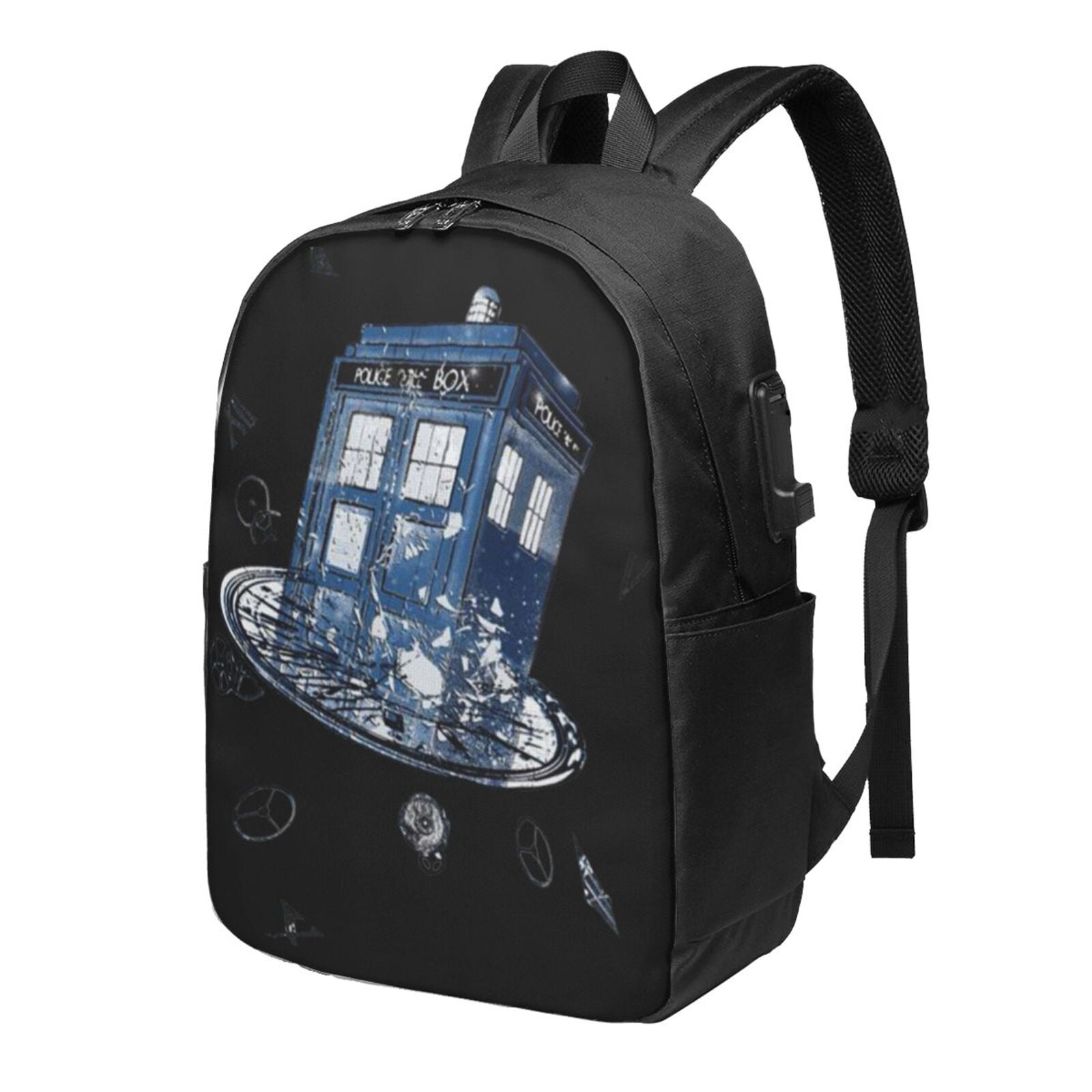 Doctor Who Tardis Breaking The Time Backpack Fashion Travel Backpack ...