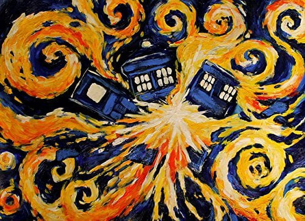 Doctor Who Tardis Exploding Edible Cake Topper Frosting 1/4 Sheet ...