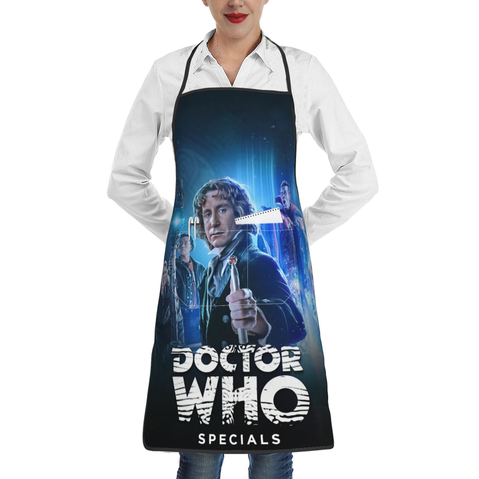 Doctor Who Waterproof Cooking Aprons, Adjustable Bib Soft Chef Apron ...