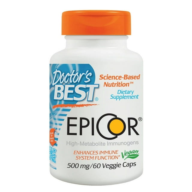 Doctor's Best - EpiCor 500 mg. - 60 Vegetarian Capsules - Walmart.com