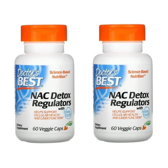 Doctor's Best, NAC Detox Regulators, Glutathione Health Support ...