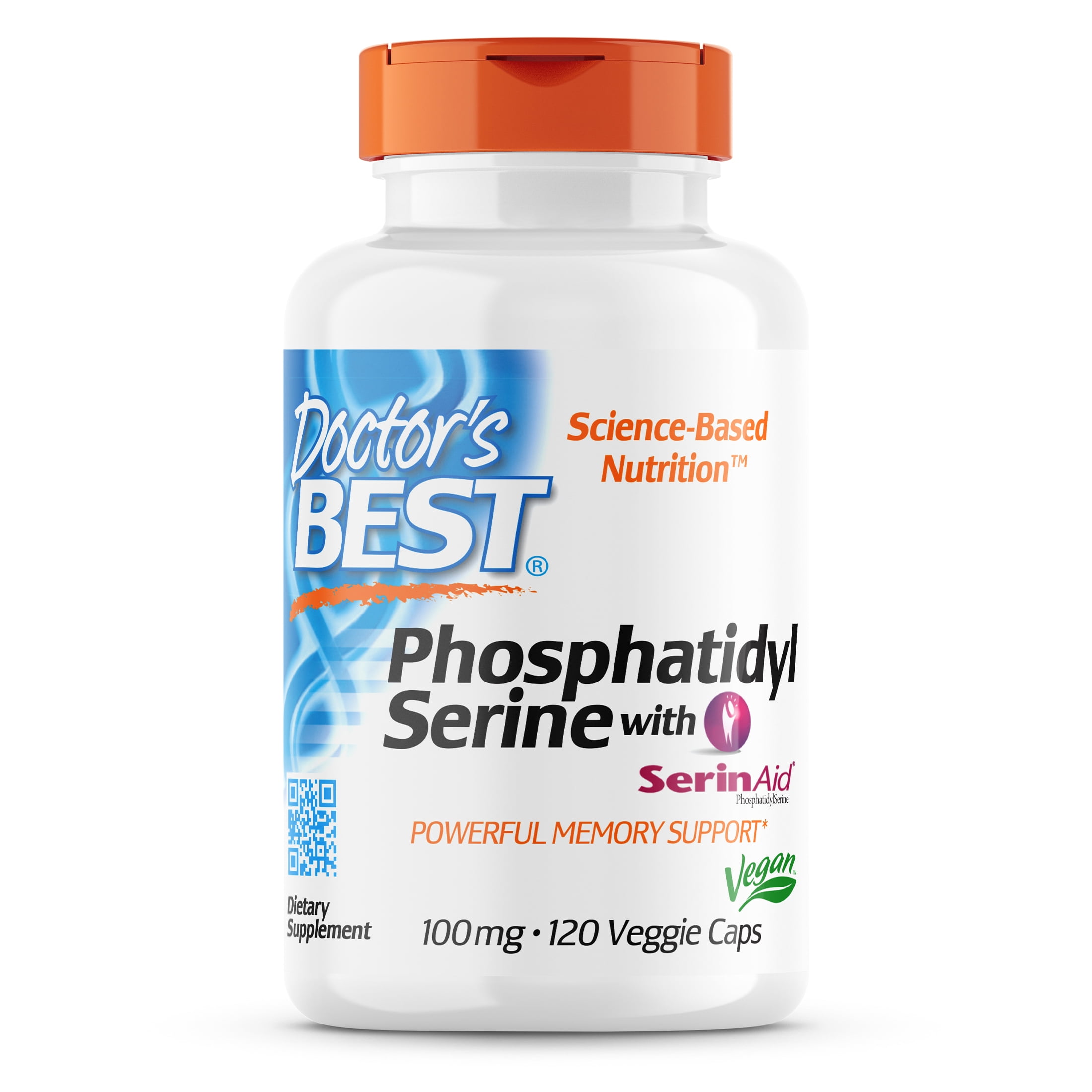 Doctor's Best Phosphatidyl Serine with Serinaid 100 mg 120 Veg Caps ...