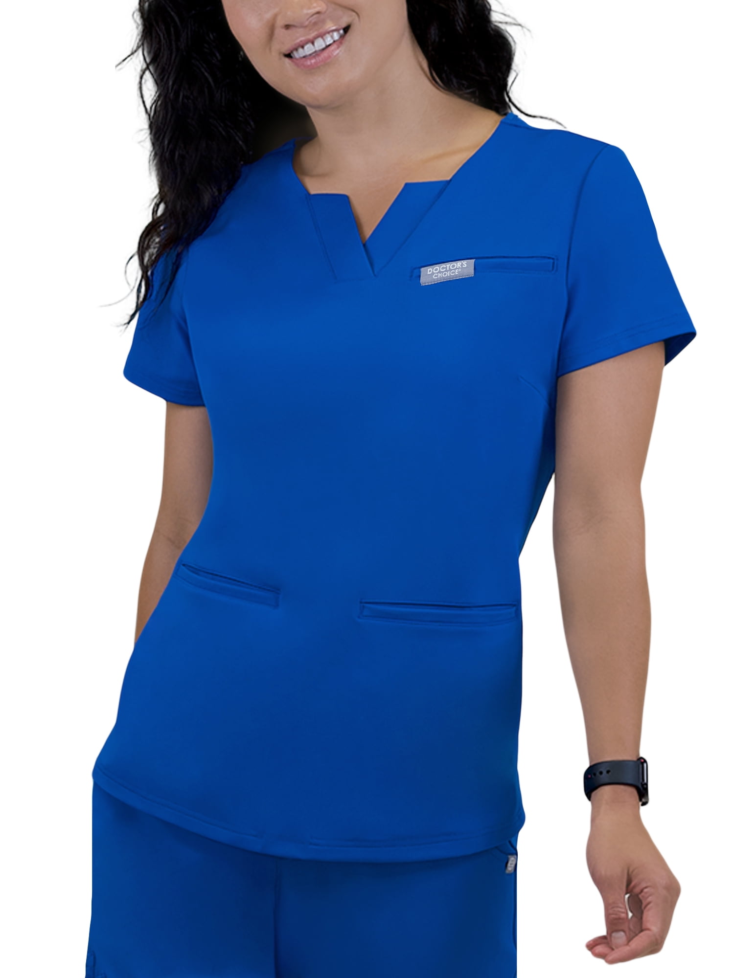 Doctor's Choice Pro Fit Scrubs Women's Scrub Top Royal Blue S - XXXL ...