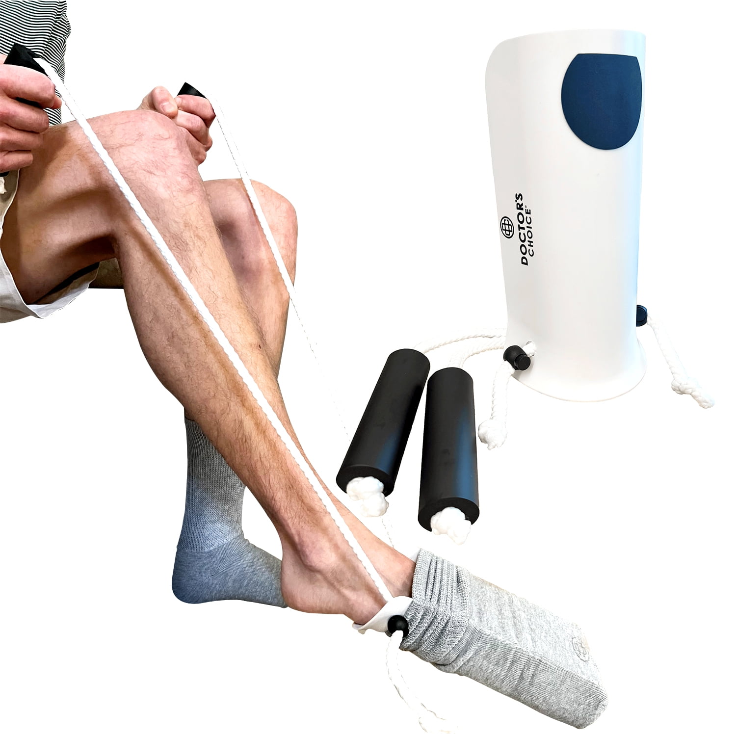 Doctor's Choice Sock Aid, Hassel-Free Sock Application, One Size, White ...