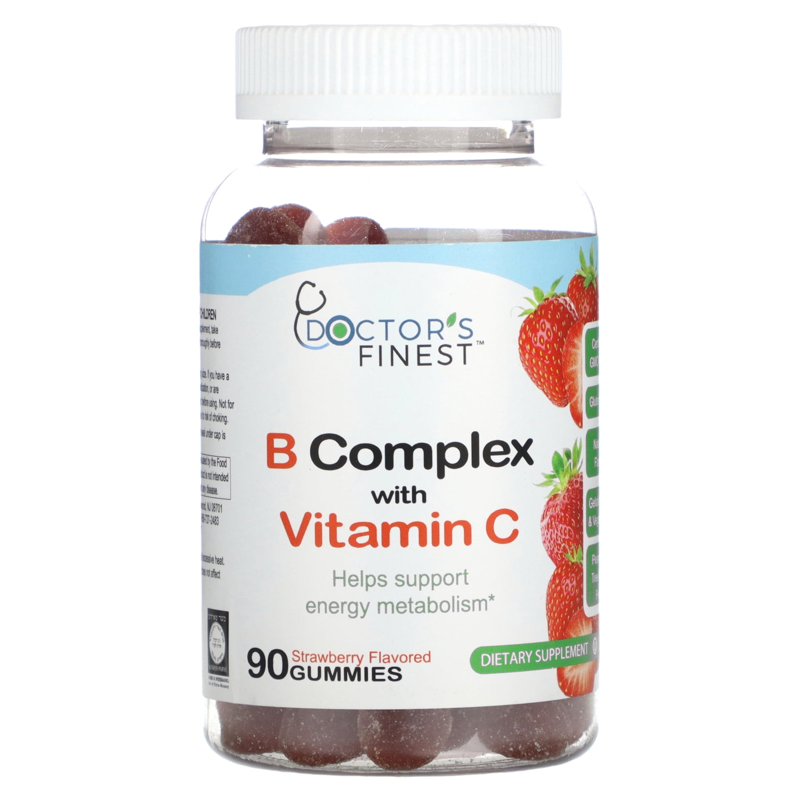 Doctor's Finest B Complex with Vitamin C, Strawberry, 90 Gummies ...