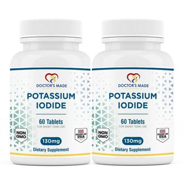 IOSAT KI Potassium Iodide 130mg Pills, Pack of 14, FDA Approved, Expiry ...