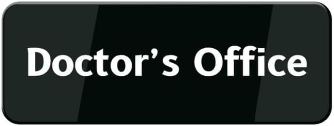 Doctor s Office Sign Acrylic Warning Door Wall Labels For Offices ...