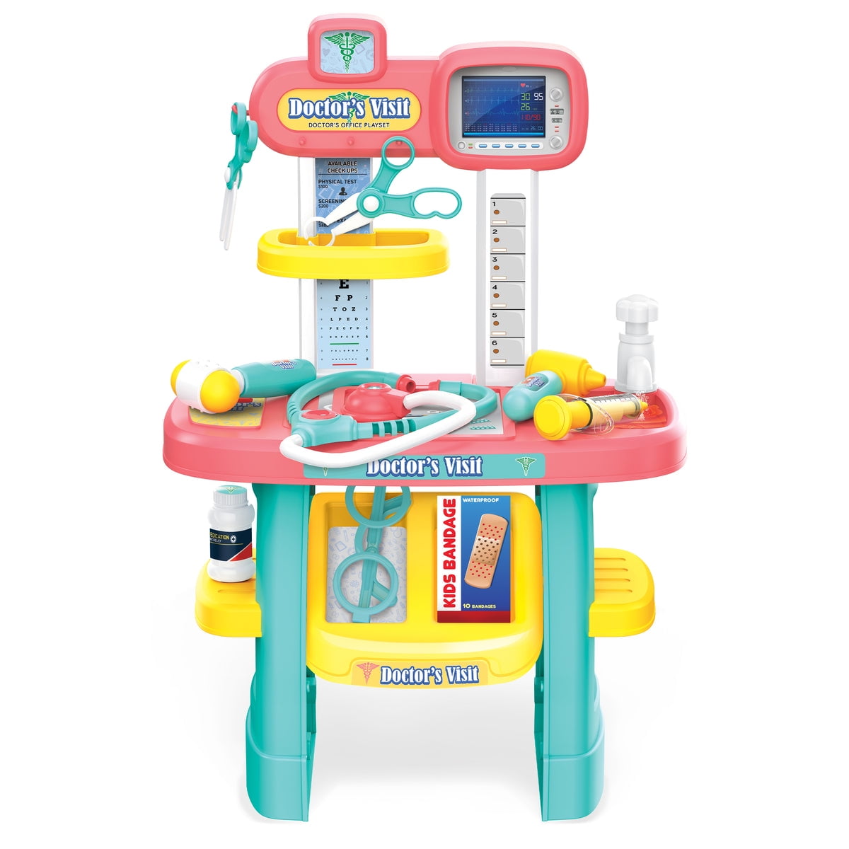 Doctor's Visit Kid's Doctor Playset (20 Pieces) - Walmart.com
