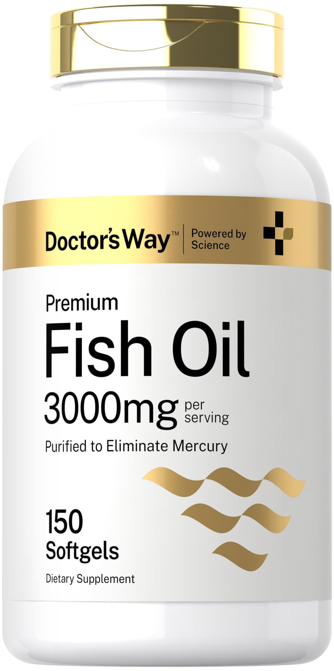 Doctor's Way Fish Oil 3000mg | 150 Softgels | Omega 3 Supplement | EPA ...