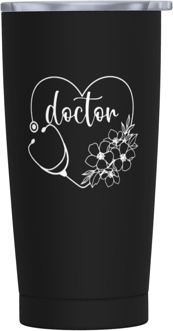 Doctors 20 OZ Vacuum Insulated Tumbler with Lid - Leakproof Travel ...