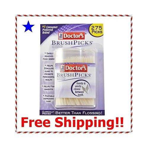 Doctors Brushpicks Brush Picks Interdental Toothpicks - 275 Count ...