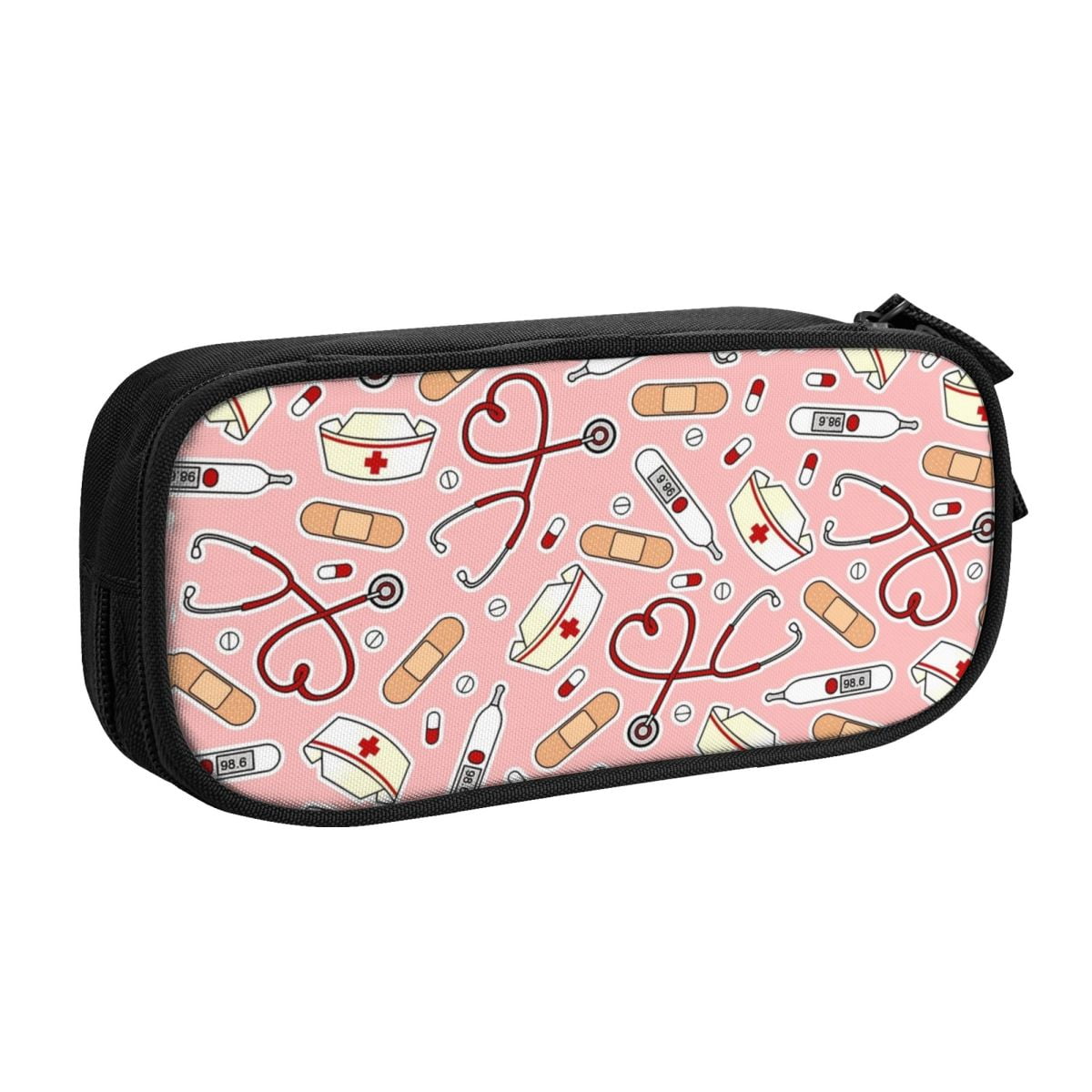 Doctors Nurse Pencil Case for Large Capacity Nursing Print Pen Bag Box ...