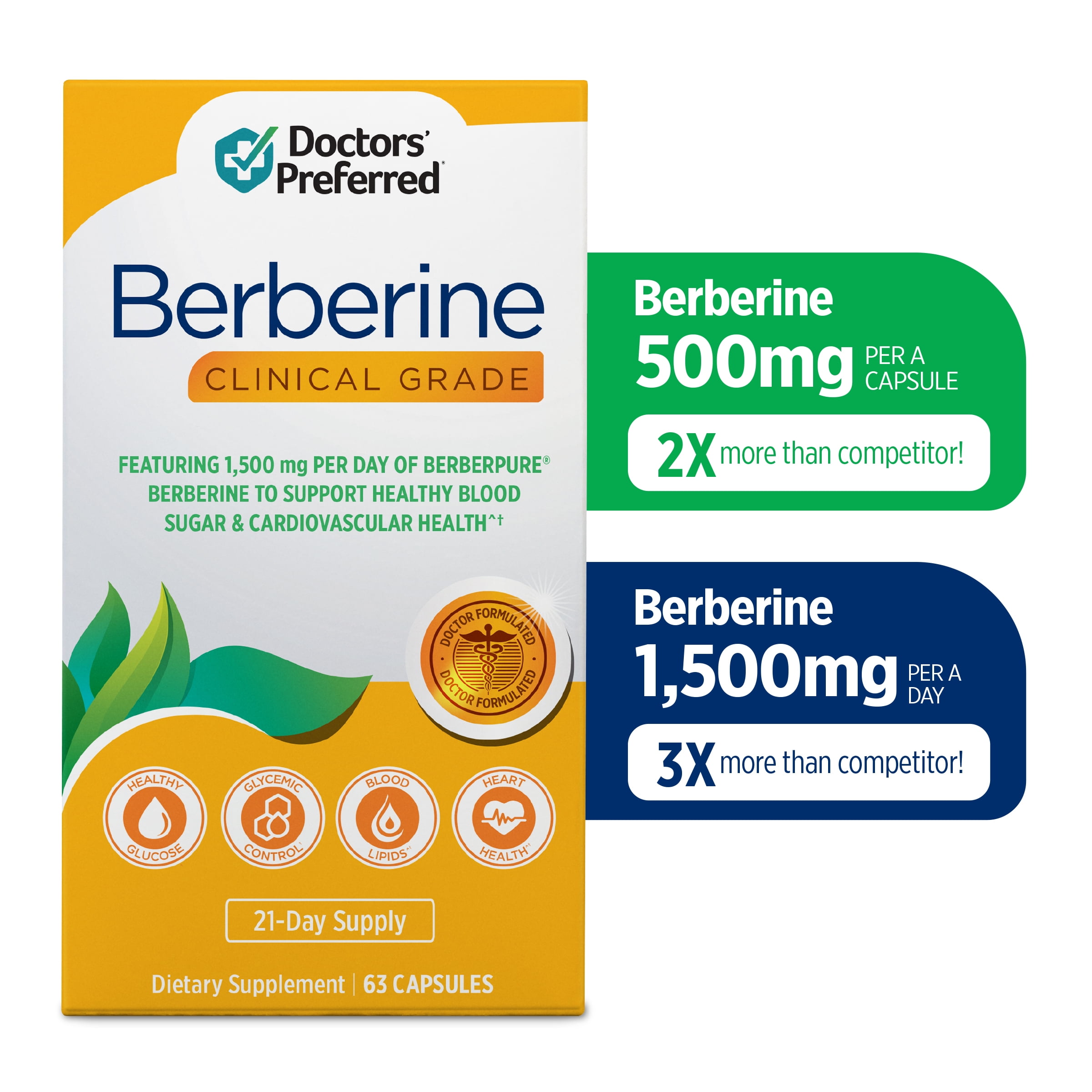 Doctors’ Preferred Berberine, Clinical Grade, for Blood Sugar Support ...
