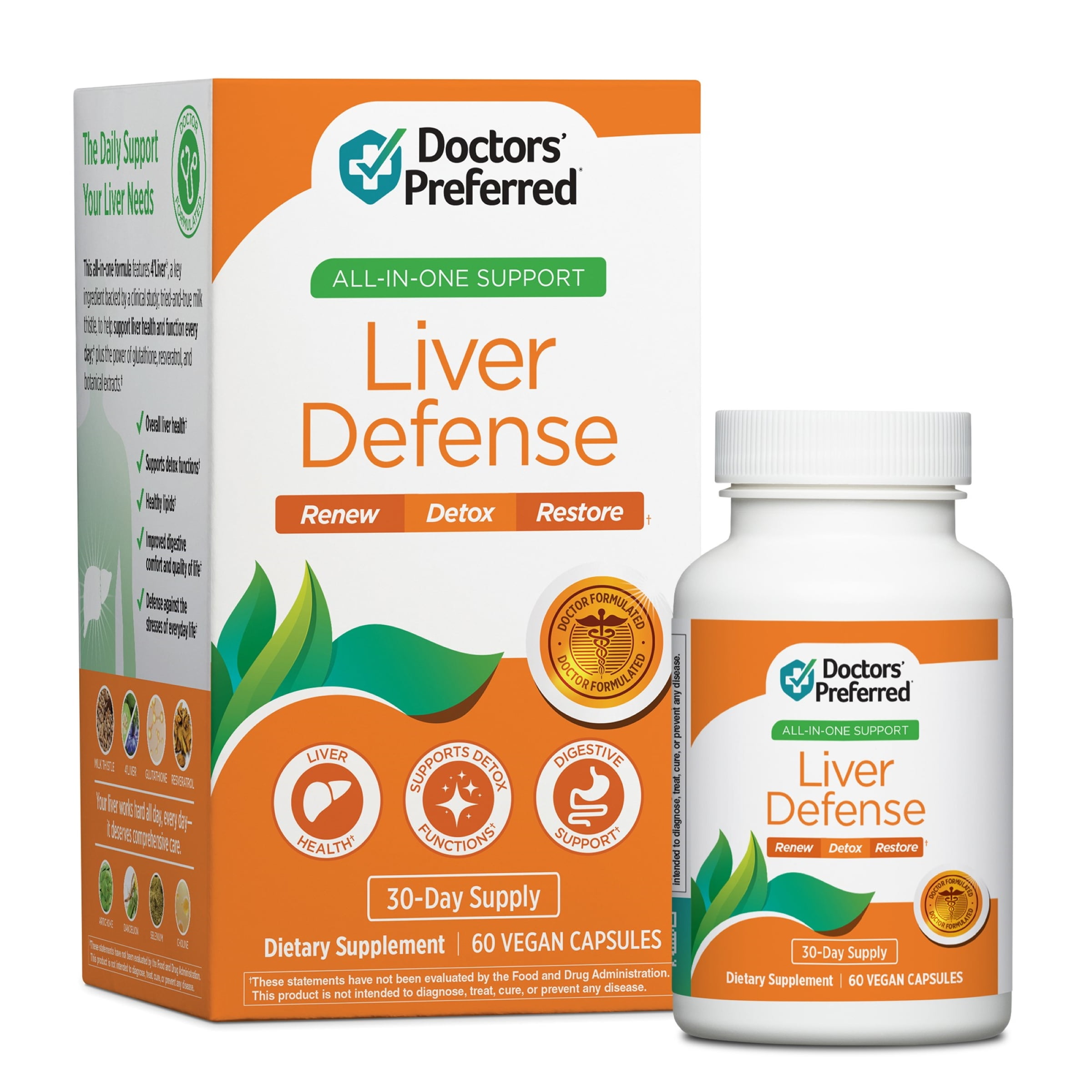 Doctors' Preferred Liver Defense, Liver Health and Detox with Milk ...