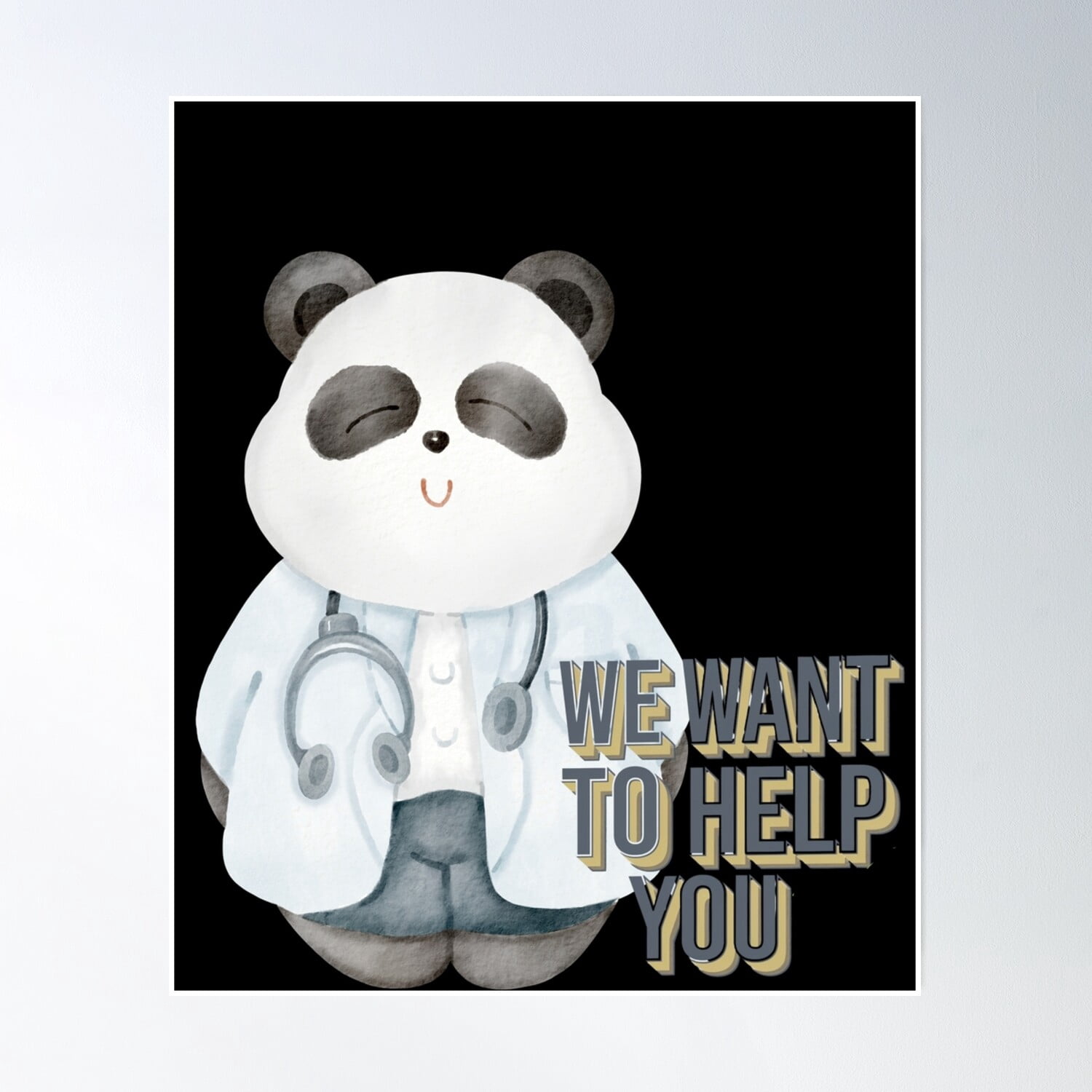 Doctors Willing To Help Poster Wall Art, Modern Wall Decor, 24x36 ...