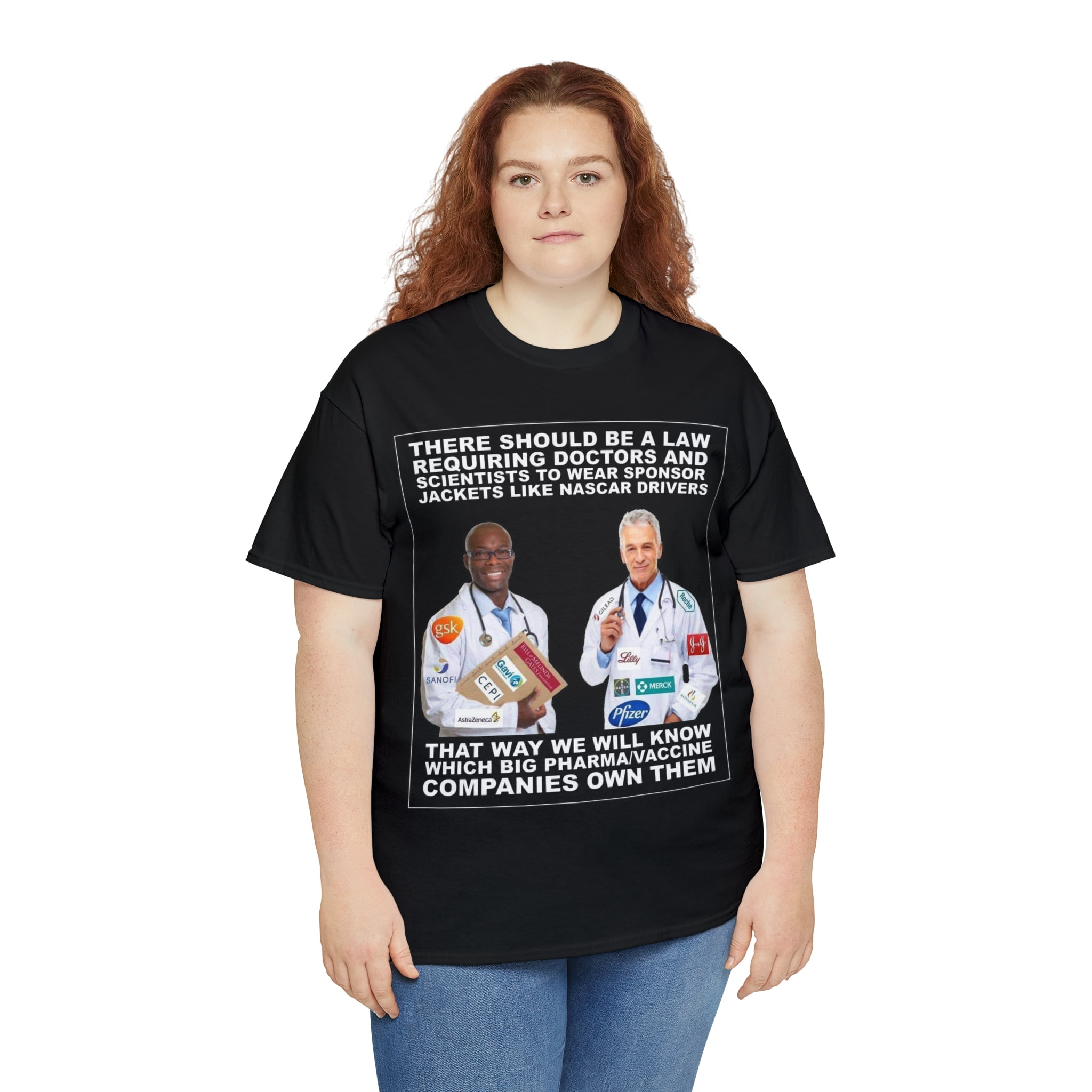 Doctors should wear sponsors like NASCAR racers Men's Short Sleeve Tee ...