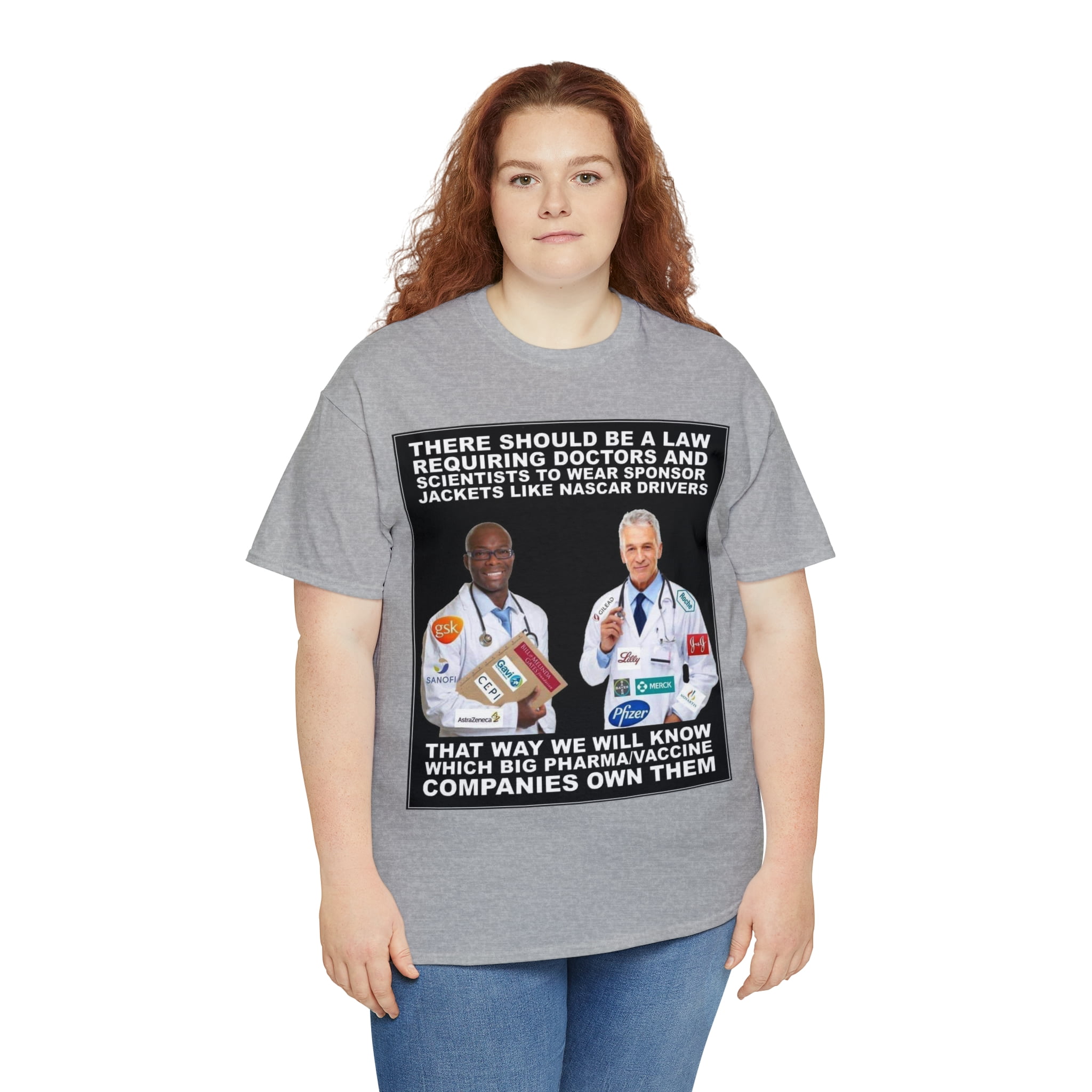 Doctors should wear sponsors like NASCAR racers Men's Short Sleeve Tee ...
