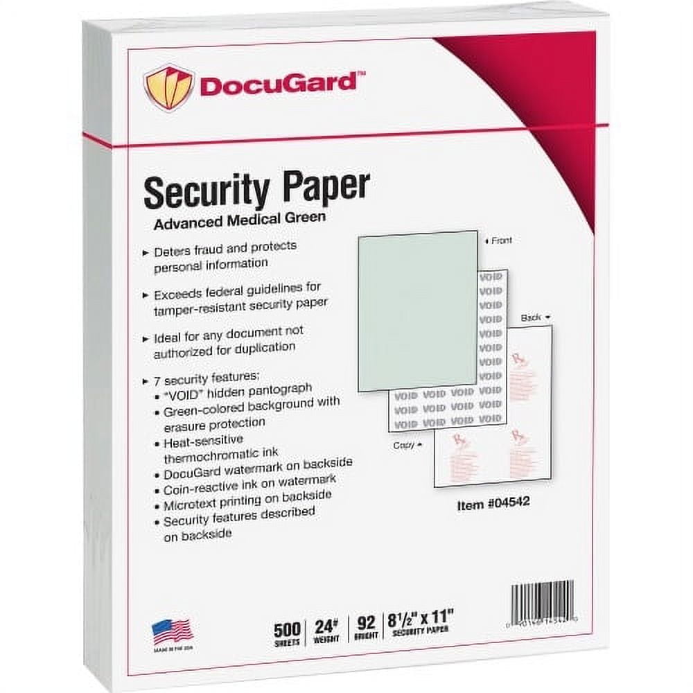DocuGard Advanced Business Copy Security Paper, 8 1/2" x 11", 24 lb ...