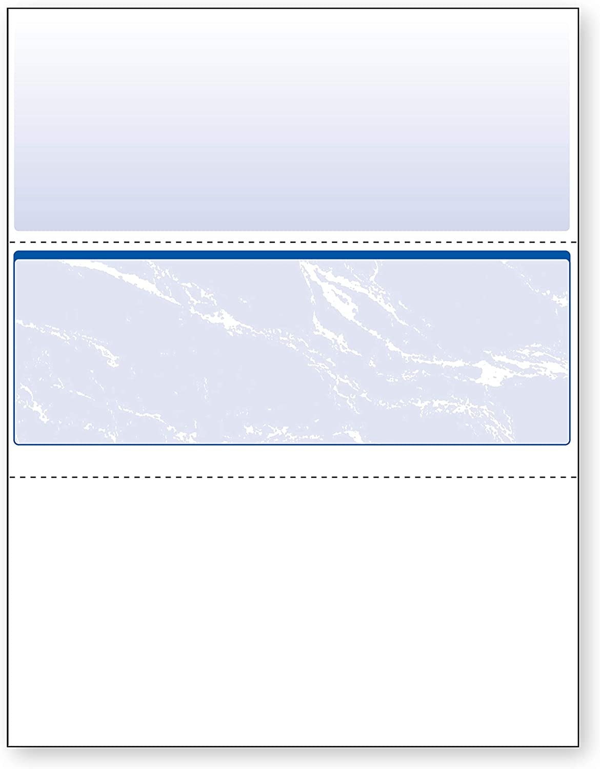 DocuGard Business Checks, Blue Marble Middle, 24 Pound Stock, 8.5 x 11 ...