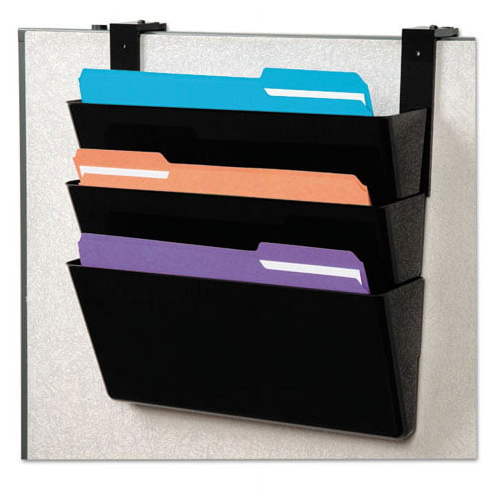 DocuPocket Stackable Three-Pocket Partition Wall File, 3 Sections ...