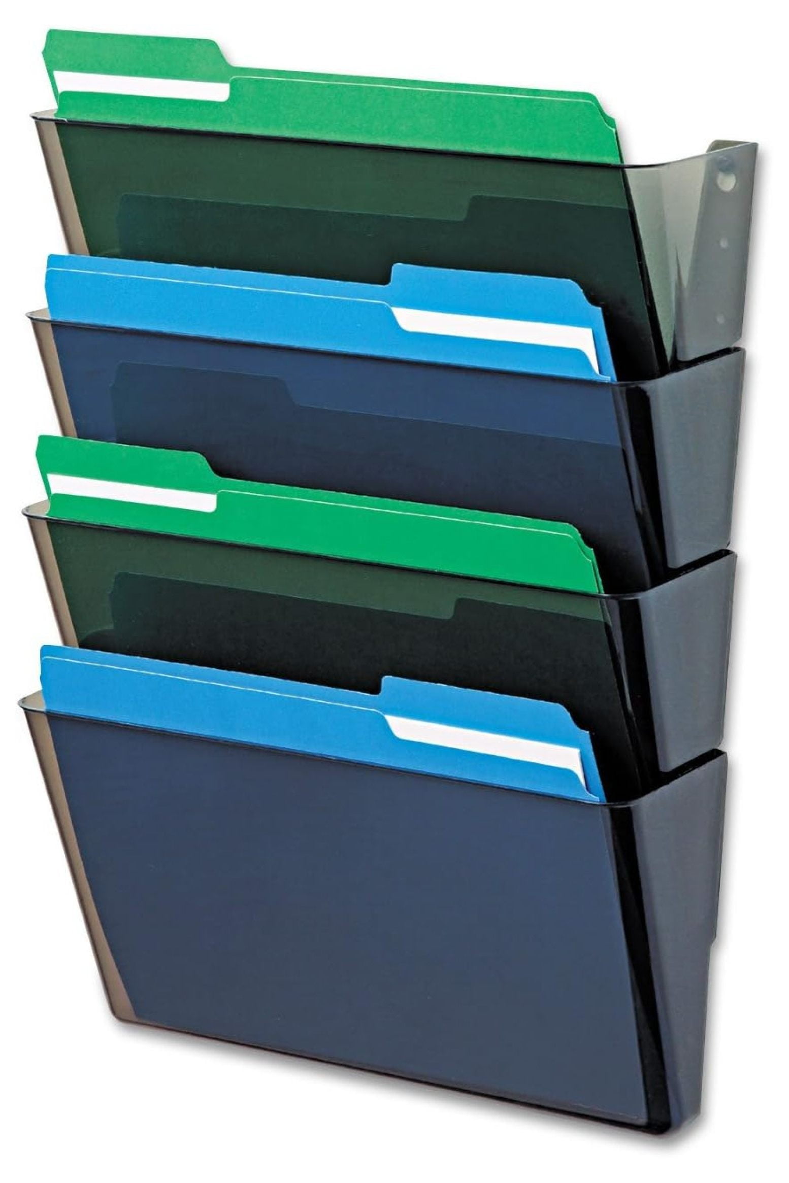 DocuPocket Wall File - 4 Pocket Stackable File Organizer, Letter Size ...