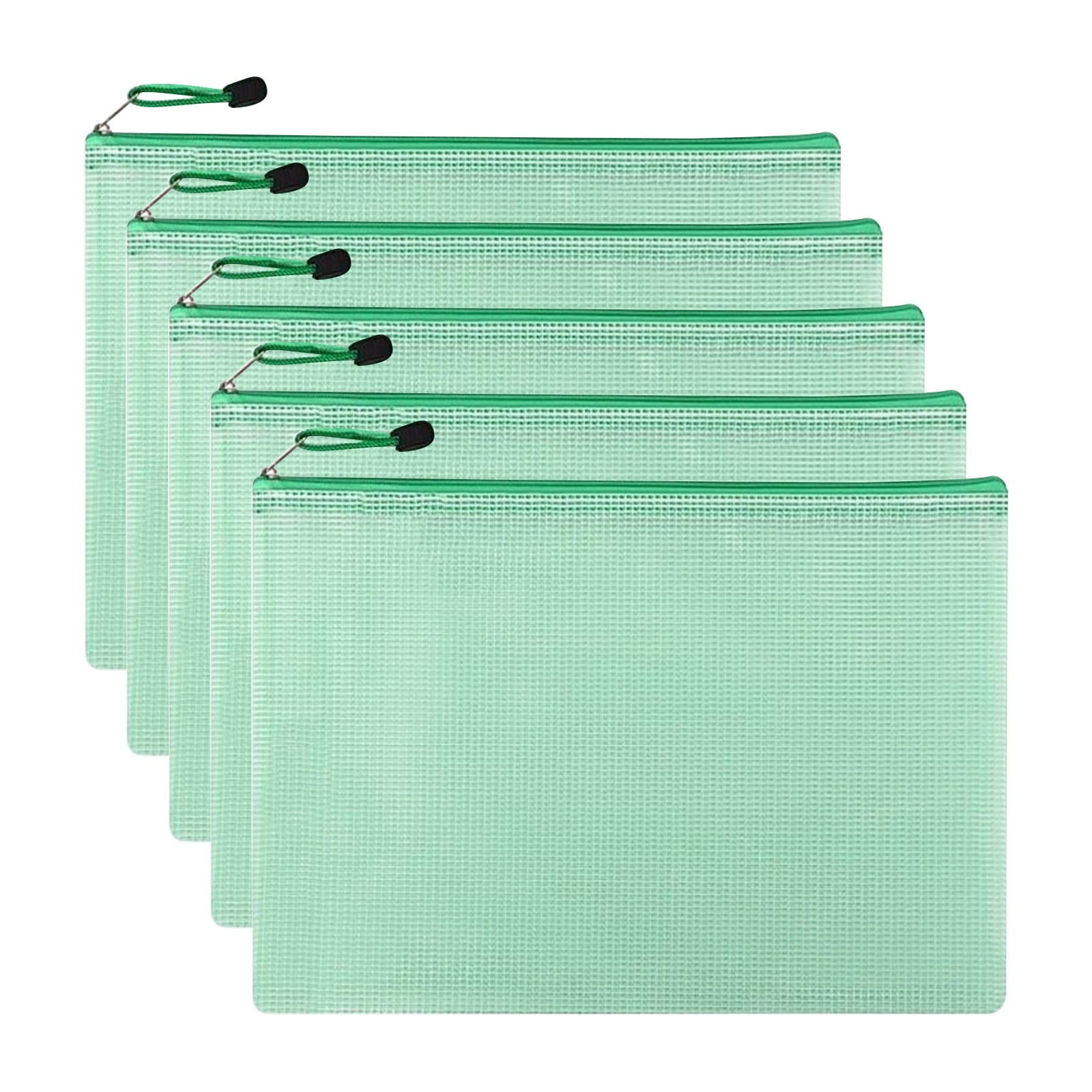 Document Bag with Lock, Tyeign 5 Pack Zipper Mesh Document Pouch A4 A5 ...