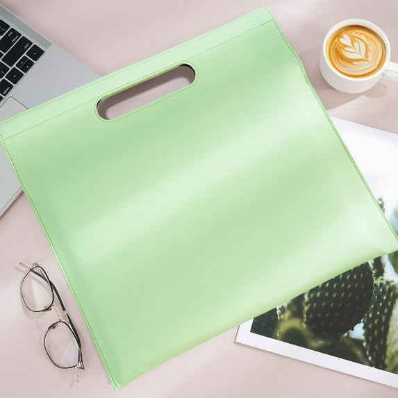 Document Bag, Magnetic Closure Handheld Folder, Waterproof Leather ...
