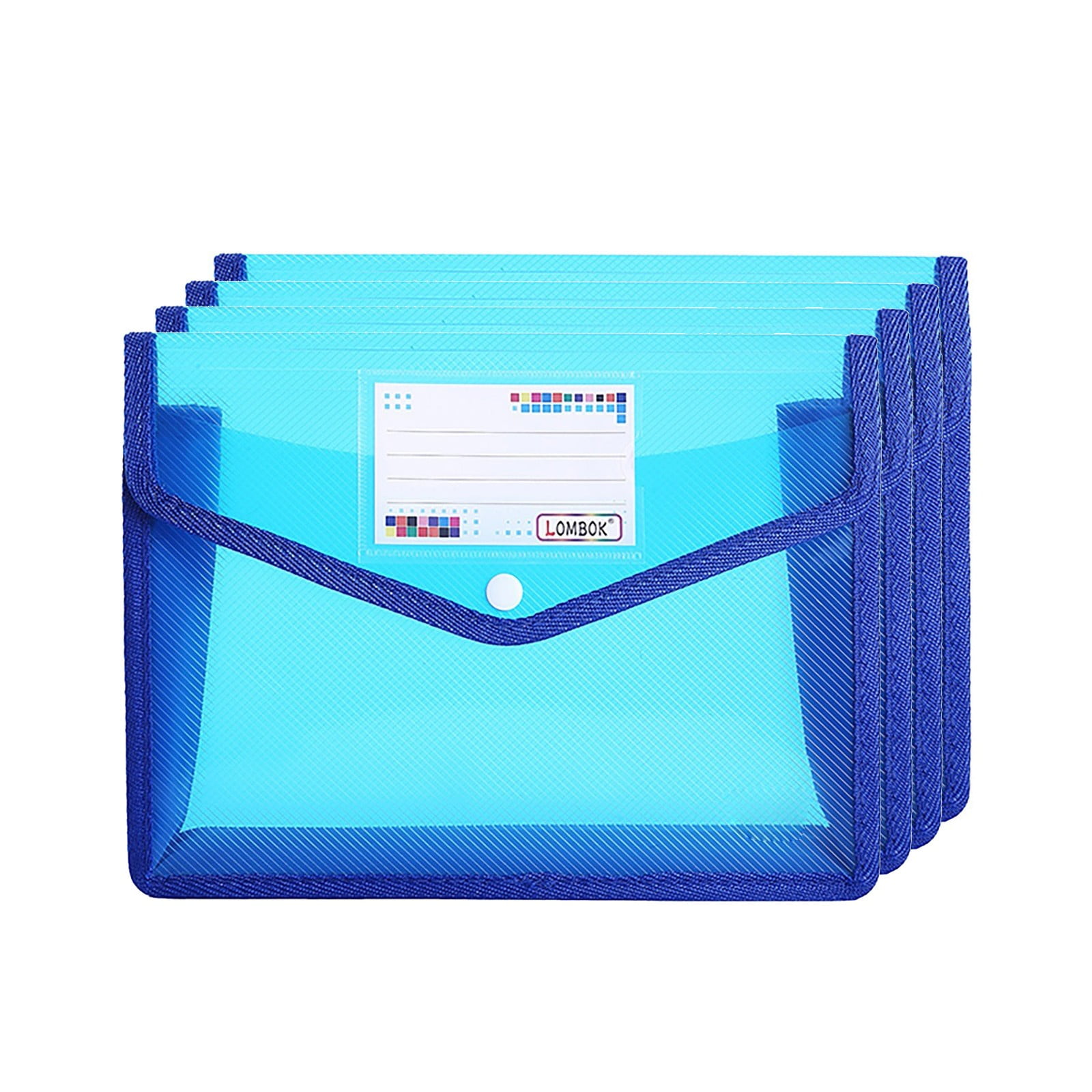 Document Bags with Zipper, Tyeign 4Pcs Folder File with Snap Document ...