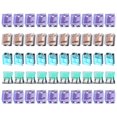 Document Binders Clips Slide Clips 50 Pack Transparent Assorted Holders ...