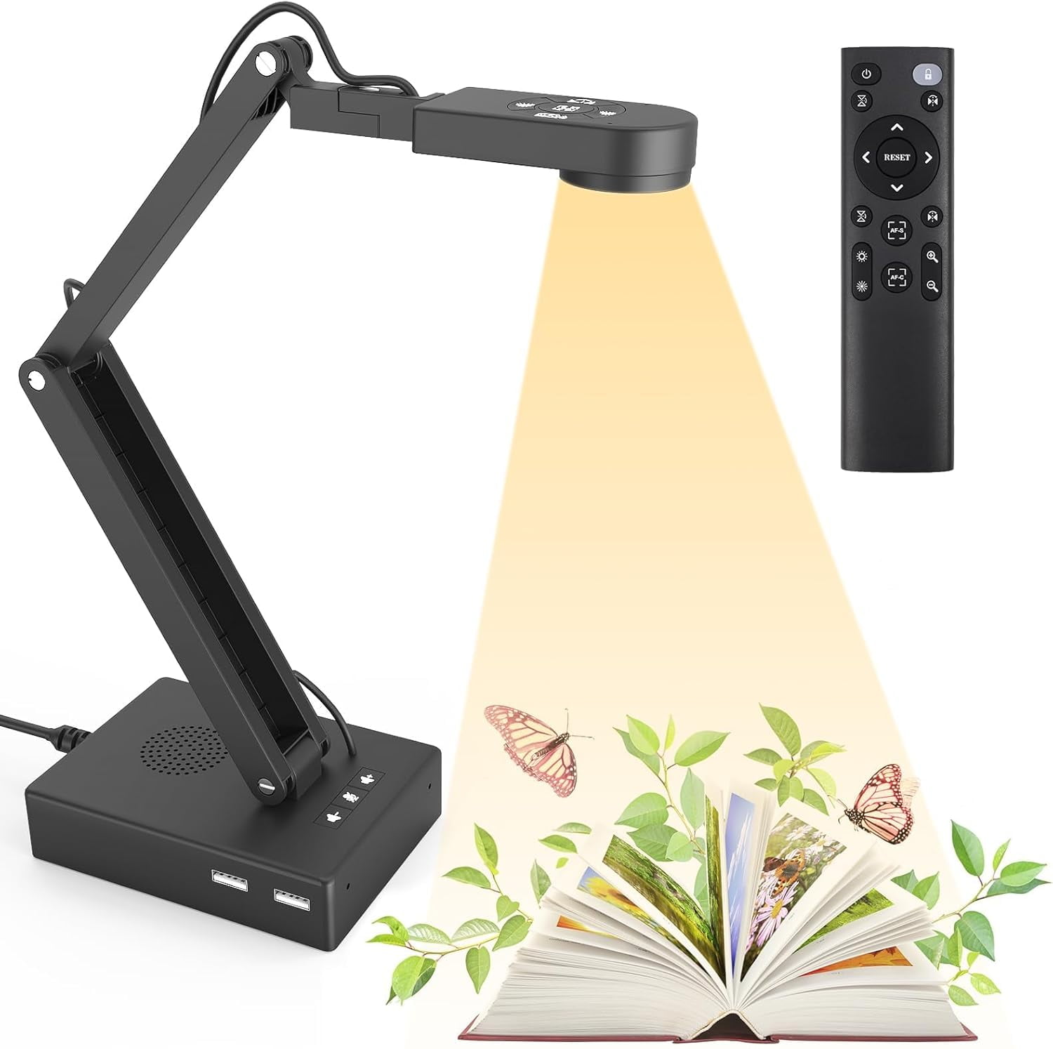 Document Camera for Classroom, USB Teacher, 12MP & 9X Zoom-in, Move lma ...